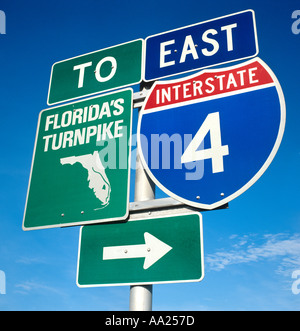 Florida - Interstate road sign Stock Photo - Alamy