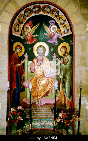 inscription on the book of the Bible Bible with cross in natur Stock ...