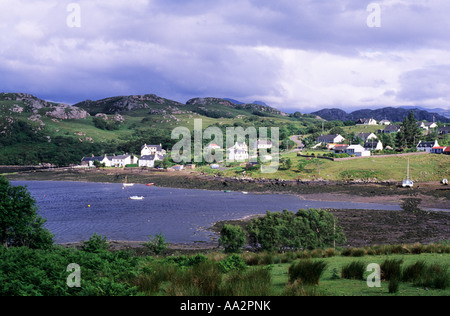 Badachro Village, Loch Gairloch, sea loch, coast, coastal, Highland ...