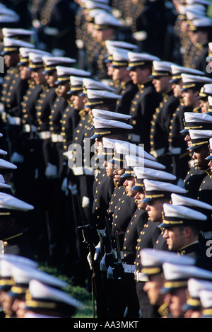 USA Maryland Cadets stand in formation at formal parade march at US ...