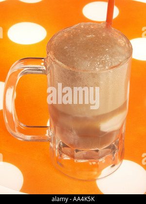 Frosty mug with root beer float in vintage cafe in Issaquah, Washington ...