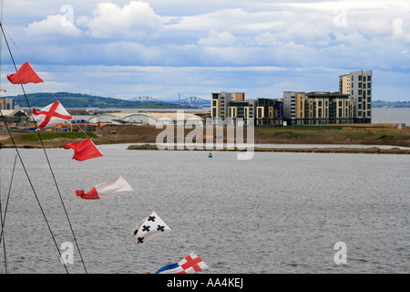 new build flat regeneration leith docklands edinburgh scotland firth of ...