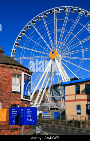 The Yorkshire Wheel or eye observation wheel attraction city of york ...