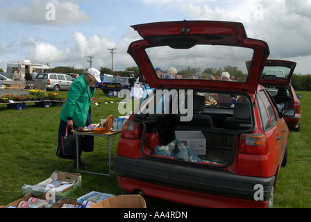 Cornwall England Truro Car boot sale Stock Photo - Alamy