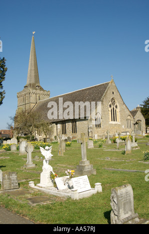 Cuckfield church and graveyard Stock Photo - Alamy