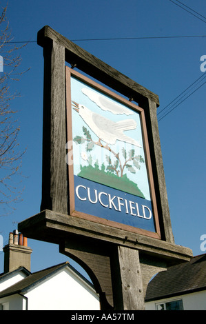 Cuckfield village sign Stock Photo - Alamy