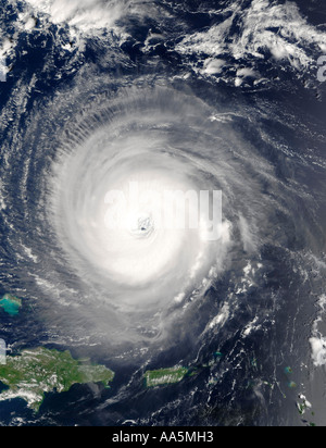 Satellite view of Puerto Rico. This image was compiled from data ...