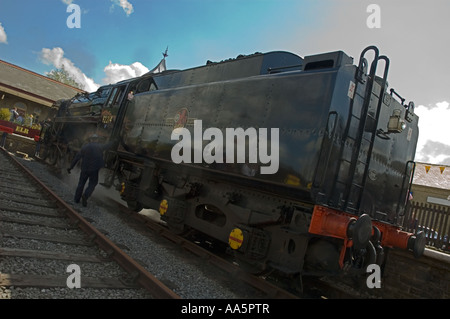 Stoker of the steam locomotive tourist train Molli in Heiligendamm ...