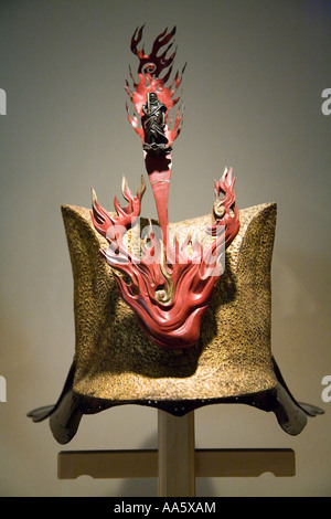 This 16th-century Japanese Kabuto helmet features Hoshi star-shaped ...