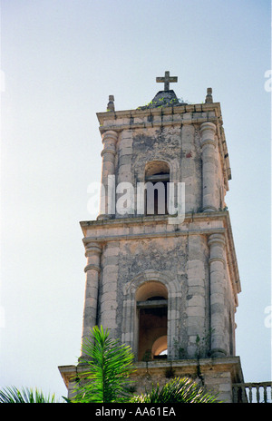 Church in Chemax Mexico Stock Photo - Alamy