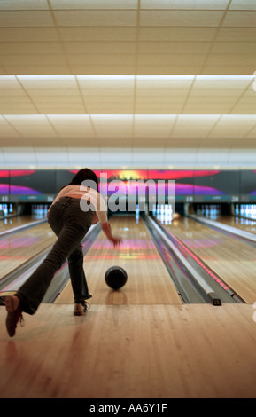Tenpin bowling alley Stock Photo - Alamy