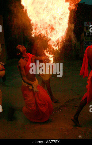 Fire-eater ( India Stock Photo - Alamy