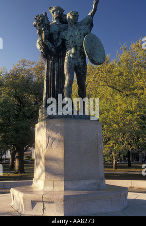 Statue in a park, Fort Sumter National Monument, Battery Park ...