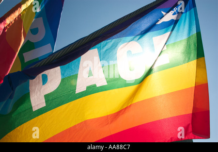Italian Pace peaceflag Stock Photo - Alamy