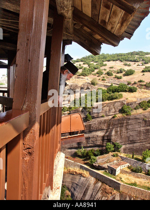 Varlaam Monastery elevator room Meteora Kalabaka Greece Stock Photo - Alamy