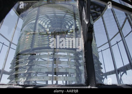 First Order Fresnel Lens in Tybee Island Lighthouse, Savannah GA Stock ...
