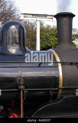 J15 class steam locomotive at Sheringham on the North Norfolk Railway ...