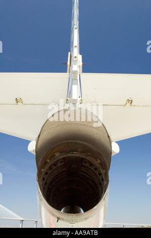 Exhaust of military aircraft Stock Photo - Alamy