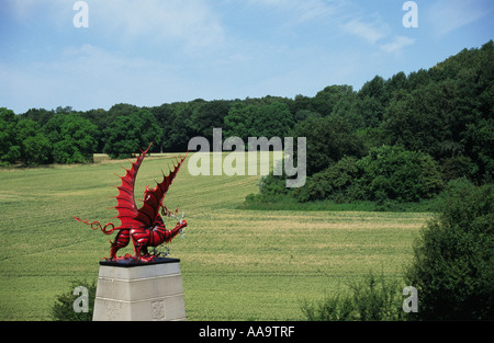 Memorial to the Welshmen of the 38th Division who fell at Mametz wood ...