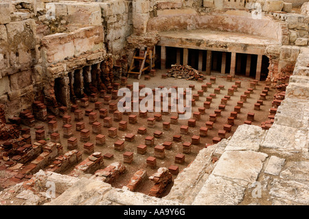 remains of the ancient roman thermae steam baths at the kourion ...