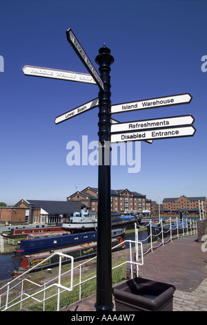 national waterways museum sign at ellesmere port on the wirral Stock ...