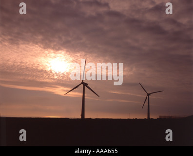 wind turbine farm in Cornwall Stock Photo - Alamy