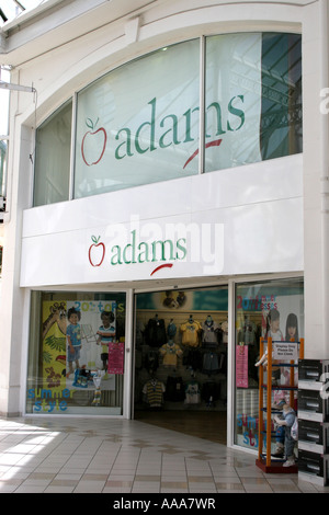 Adams clothing store & shop front indoor in shopping mall Adams ...
