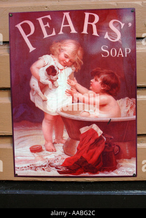 Pears soap old sign Stock Photo - Alamy
