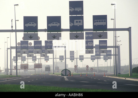 Eurotunnel Calais Terminal France 1990s. Le Shuttle at the French ...
