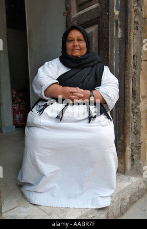 Coptic Egyptian woman, Coptic Cairo, Egypt Stock Photo - Alamy