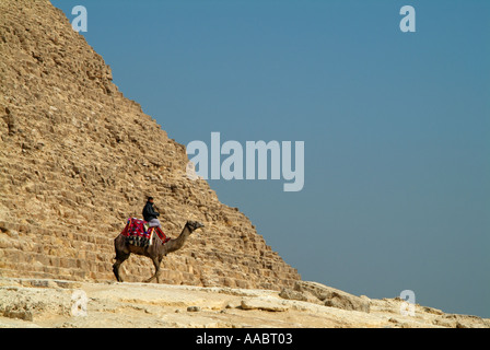 Pyramids in Giza, Egypt: Front view of Great pyramid also known as ...