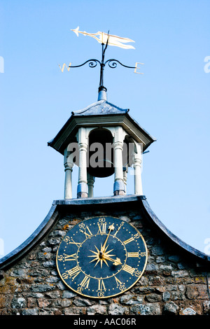 The clock tower at Avebury Manor Wiltshire Stock Photo - Alamy