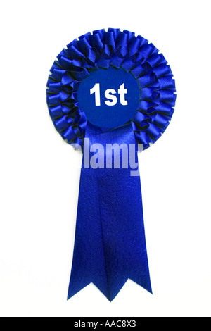 blue rosette showing 'also ran' Stock Photo - Alamy