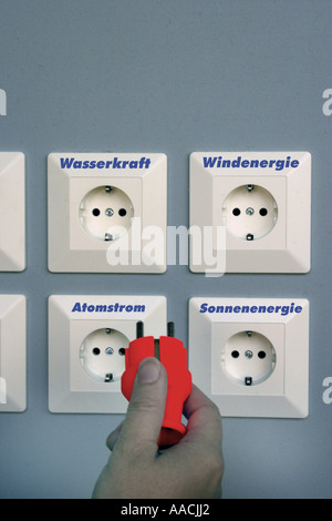 Symbol different types of current Stock Photo - Alamy