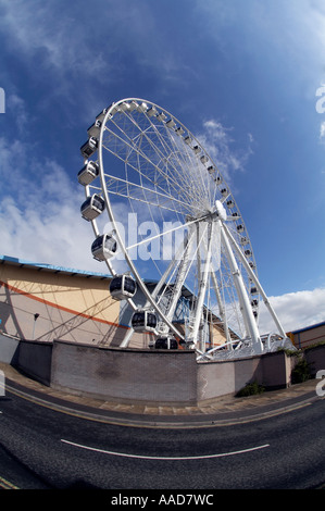 Yorkshire Wheel National Railway Museum York at night Stock Photo - Alamy