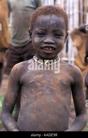 Young Dinka children refugees from Sudan at a refugee camp near Asosa ...