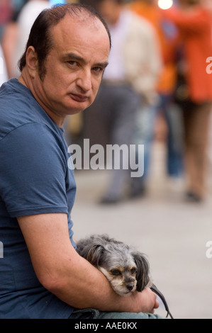 Spanish faces in Benidorm Costa Blanca Spain Stock Photo - Alamy