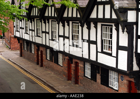 Historical Tudor designed buildings in the centre of Chester within the ...