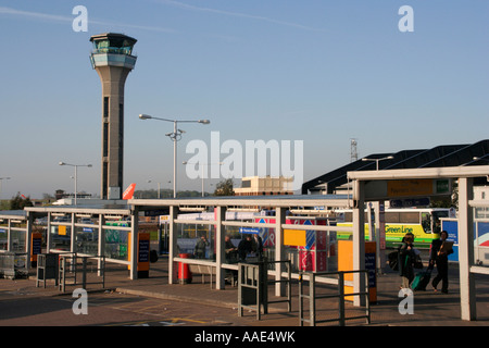 luton airport traffic control tower taxi rank england uk gb Stock Photo ...