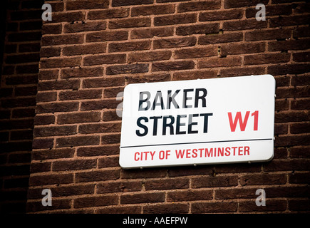 Baker Street road sign Stock Photo - Alamy