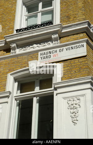 Haunch of Venison Yard, Mayfair, London, England Stock Photo - Alamy
