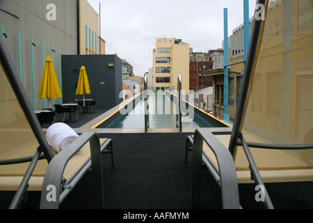 Swimming pool at the Adelphi Hotel, Melbourne, Australia Stock Photo ...