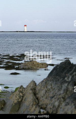 solar powered lighthouse at Angus Rock Strangford Lough County Down ...