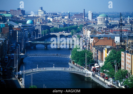 Millennium Bridge, Dublin, Co Dublin, Ireland; 20Th Century Bridge ...