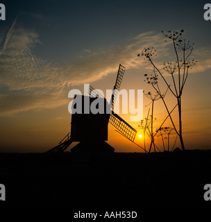 Pitstone windmill in the village of Ivinghoe in the chilterns ...