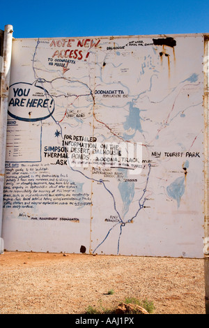Mud Map done by The Pink Road House William Creek Oodnadatta Track ...