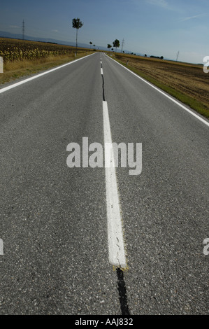 street marking, middle line Stock Photo - Alamy