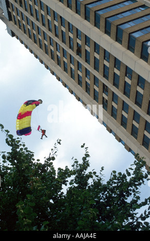 Building BASE Jumper Stock Photo - Alamy