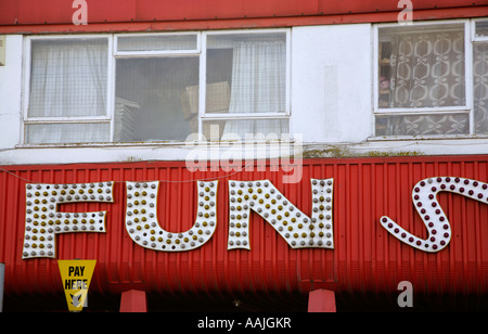 Amusement arcade sign at Cleethorpes Lincolnshire England UK Stock ...