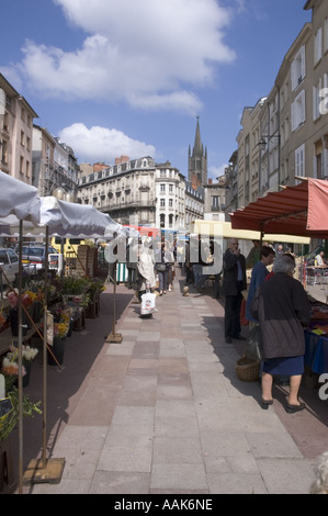 Limoges street market France Stock Photo - Alamy